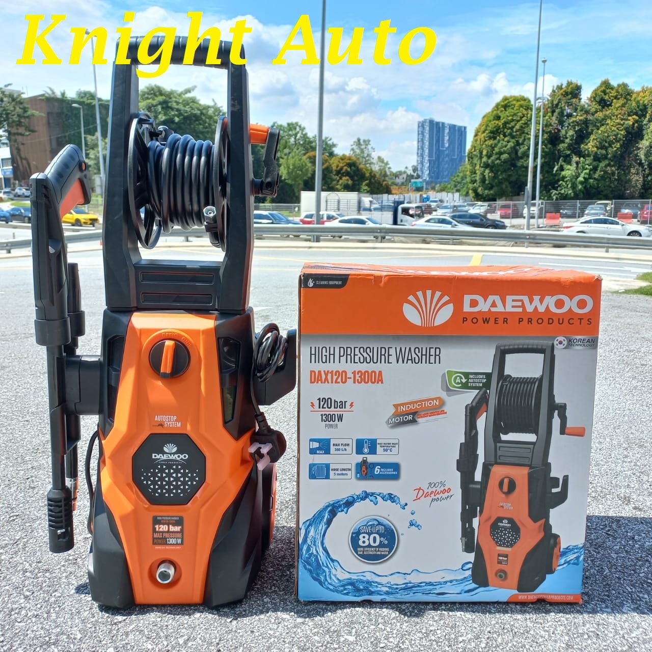 DAEWOO DAX120-1300A 120BAR 1300W HIGH PRESSURE WASHER INDUCTION MOTOR ...