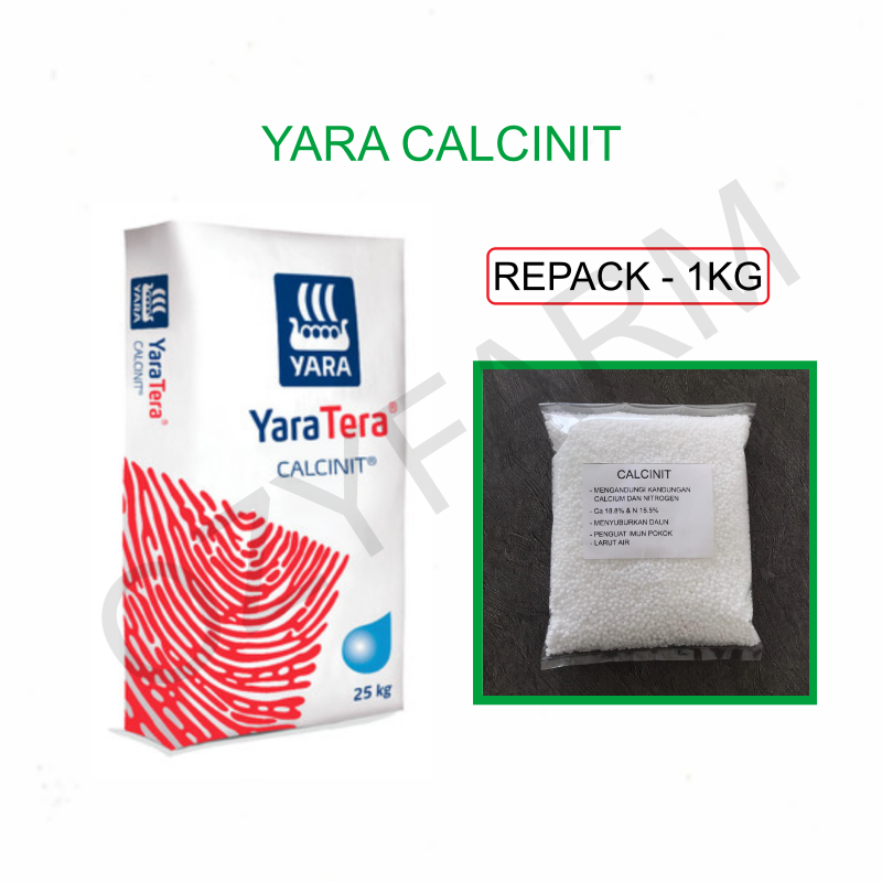 Yara tera calcinit baja calcium nitrate - repack 1kg | Lazada