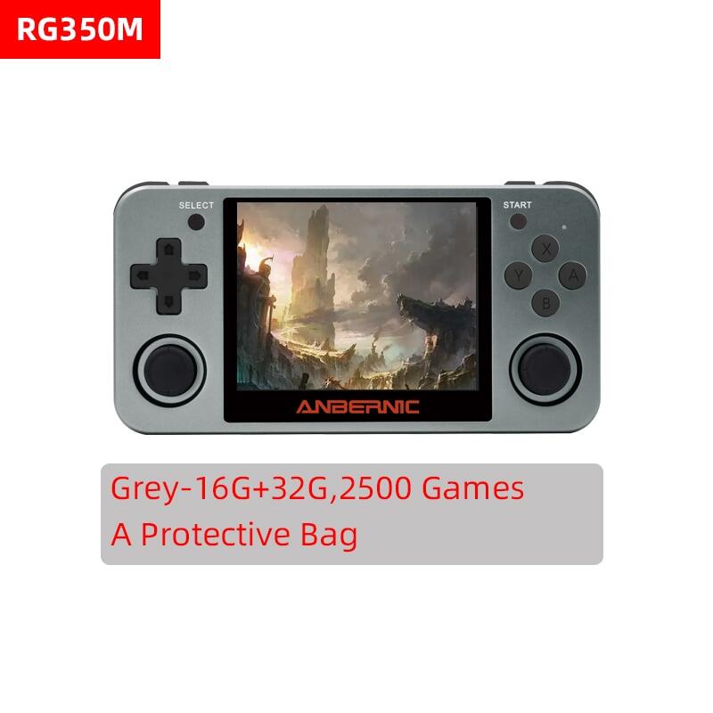 Anbernic RG350M 64Bit 3.5Inch IPS Screen Handheld Game Console Opening ...