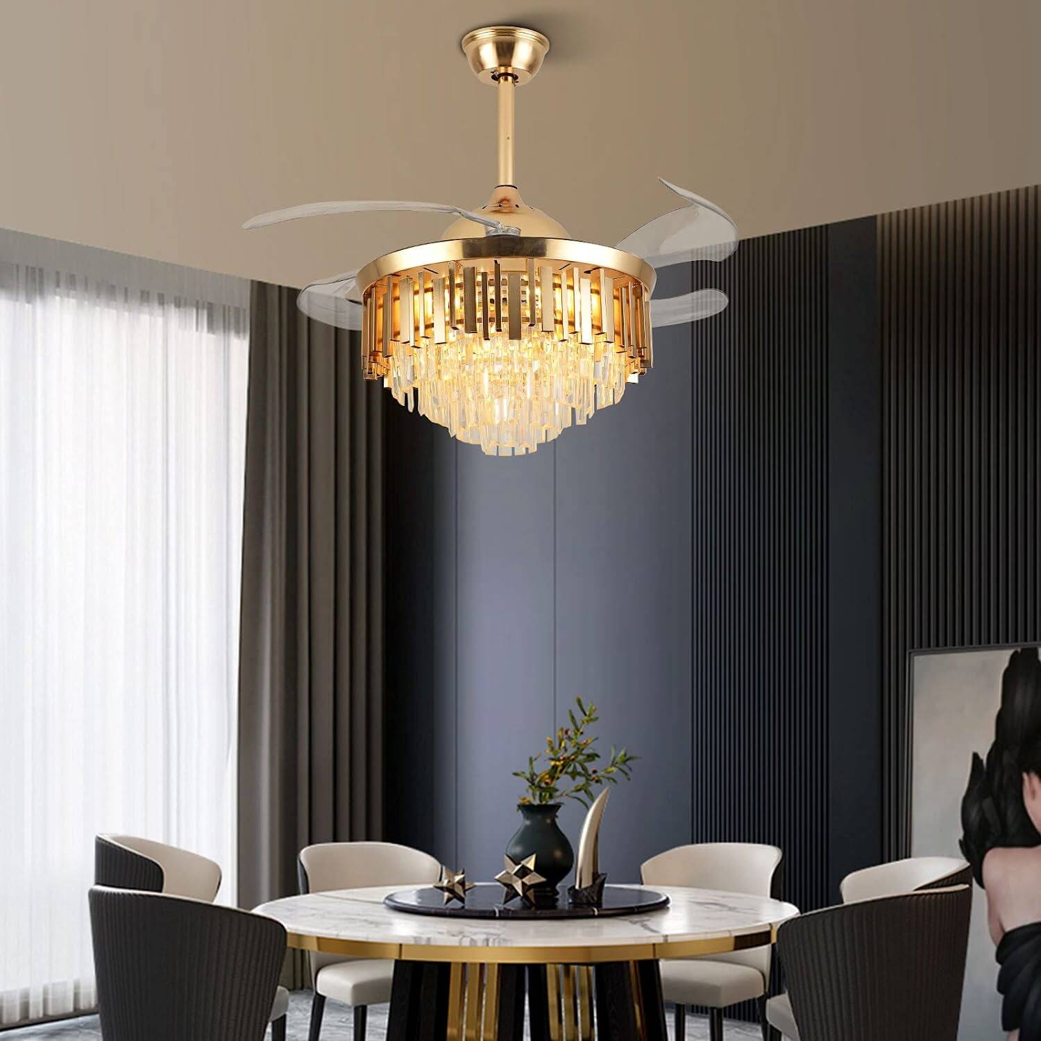 Italy Brand Modern Crystal Ceiling Fan with Light Ceiling Light Fan ... Italy Brand Modern Crystal Ceiling Fan with Light Ceiling Light Fan ...