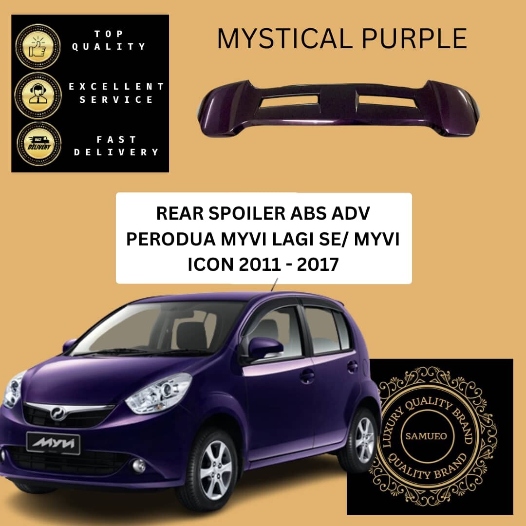 PERODUA MYVI REAR SPOILER 2011-2017 OEM GEAR UP STYLE ABS | Lazada