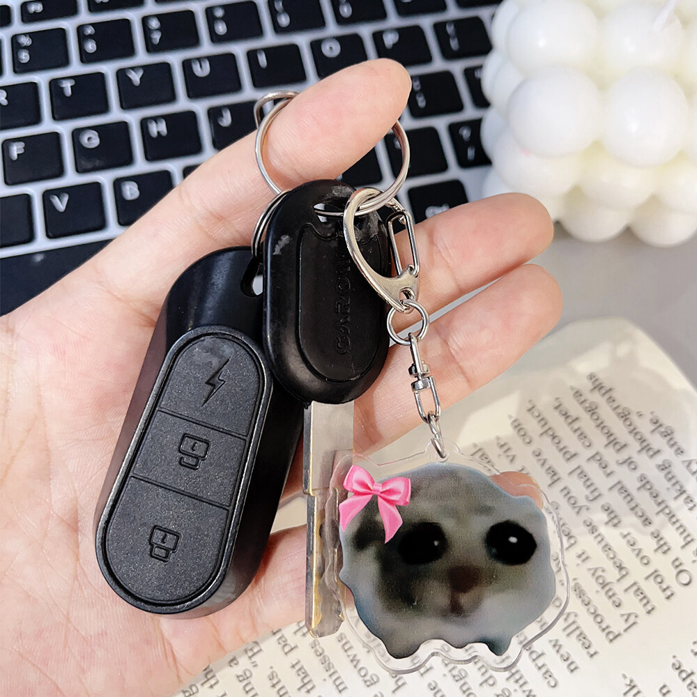 Lovely girls houseSimple AcrylicAnimal Key Holder Popular Meme Sad ...