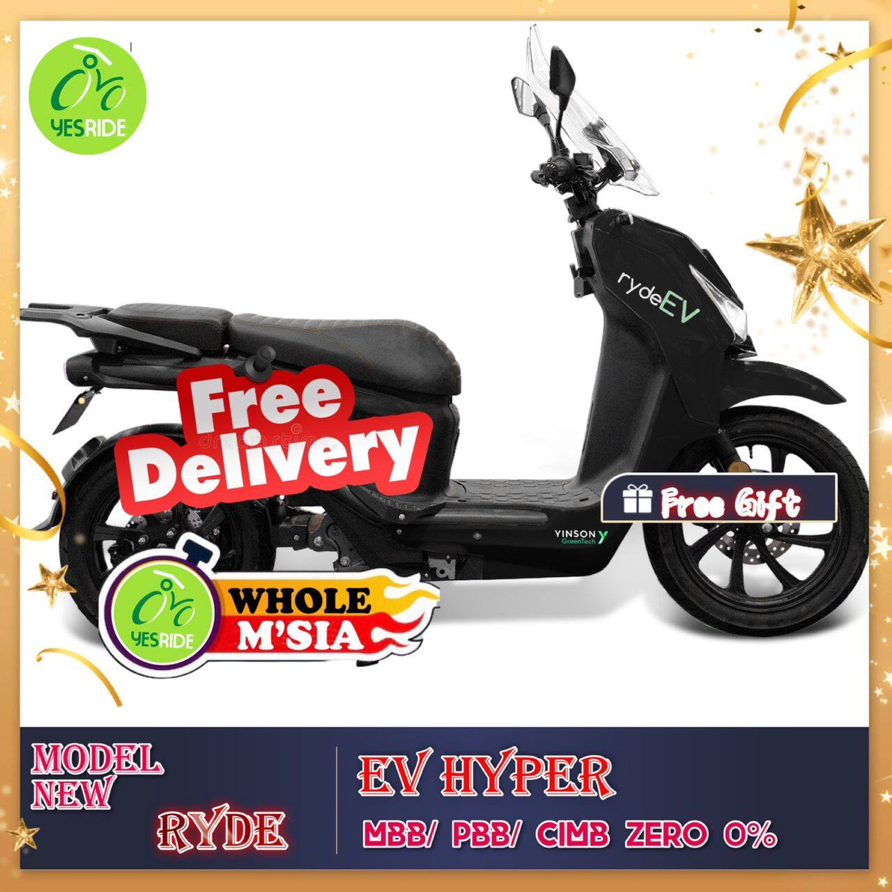 RYDE EV HYPER EV BIKE | Lazada