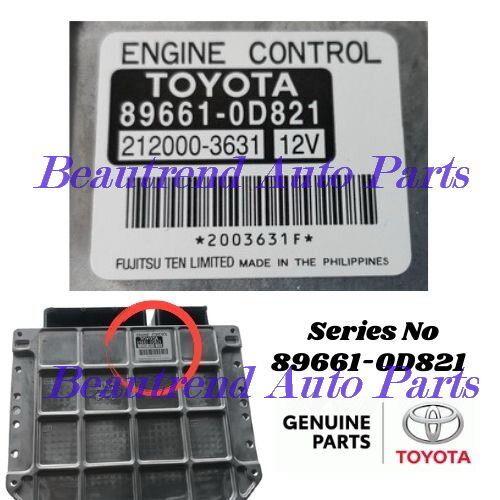 Toyota Vios NCP93 Engine ECU New Original Enjin Computer Box 89661 ...