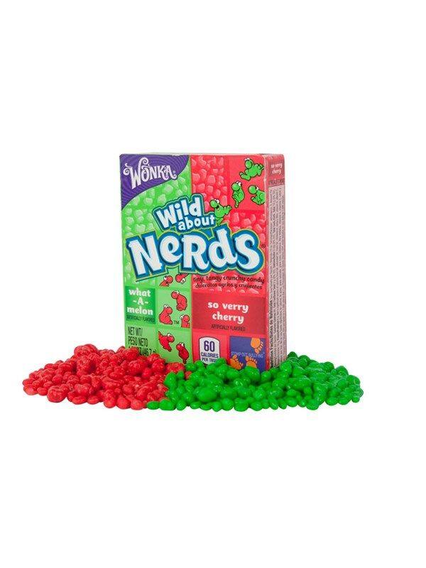 Wonka Nerds Watermelon cherry Flavours 1.6oz 46.7g Watermelon/Apple and Cherry/Lemonade tiny ...