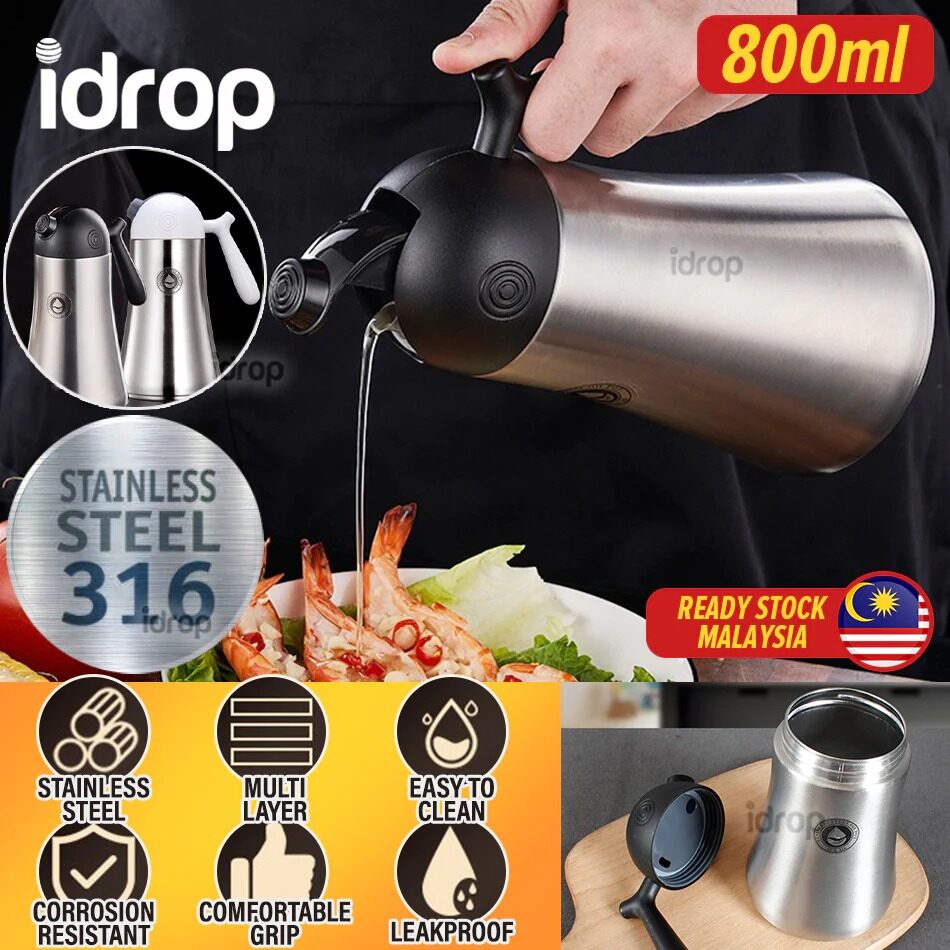 [Super] SUS316 Stainless Steel Oil Pot Oil Bottle / Botol Minyak Keluli ...