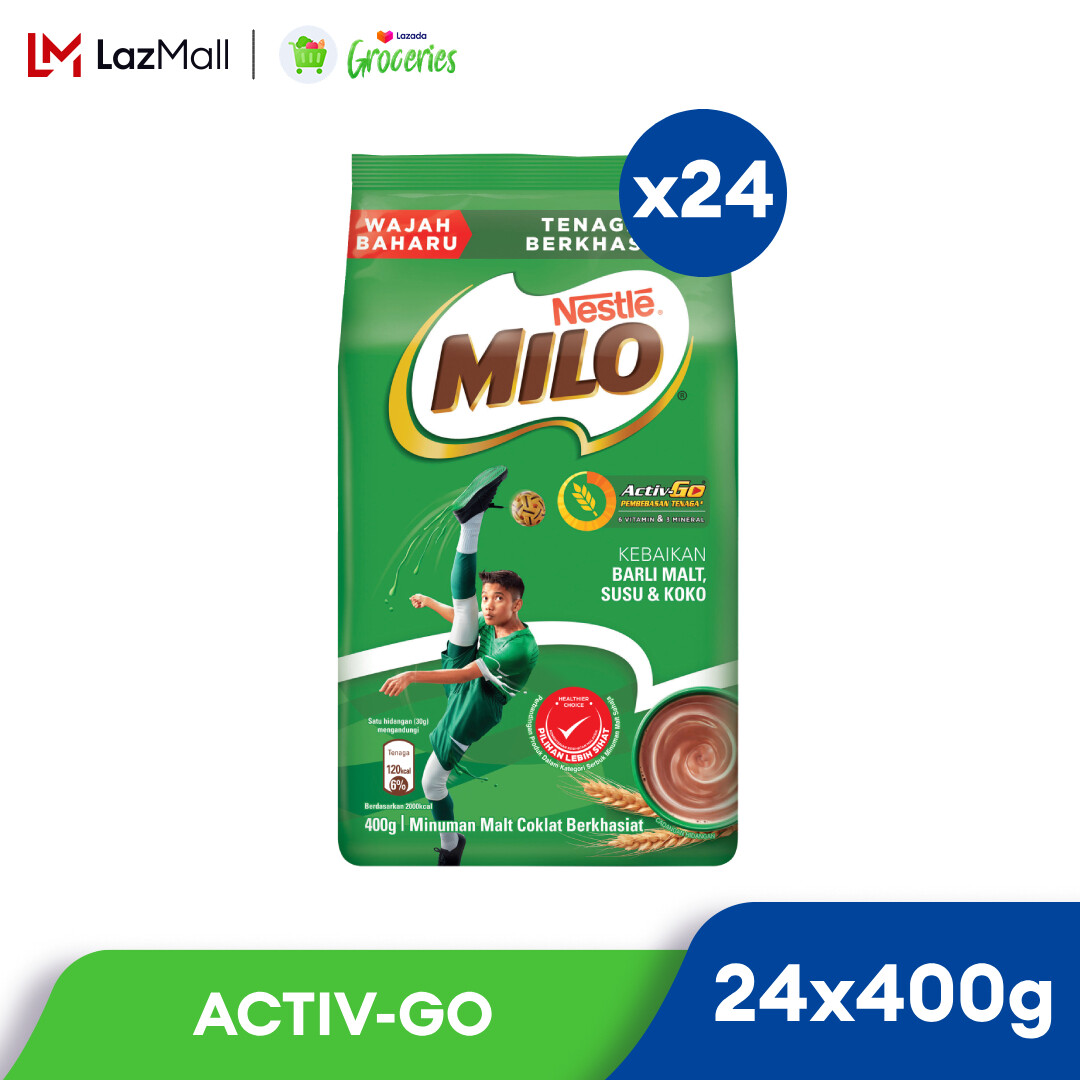 [CARTON] MILO ACTIV-GO 24x400g | Lazada