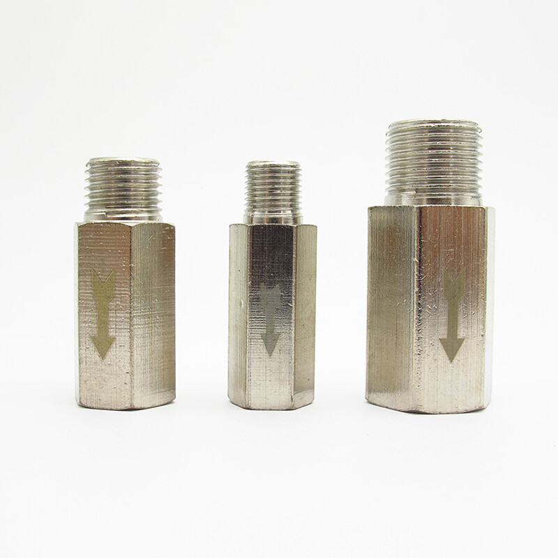1/8" 1/4" 3/8" 1/2" BSP Male To Female Brass Pneumatic Check Valve Full ...