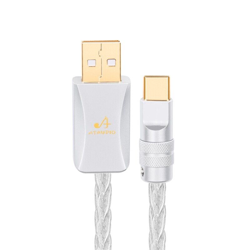 Hifi Pure Silver Usb Cable High Performance Type C to Type B Otg Data ...
