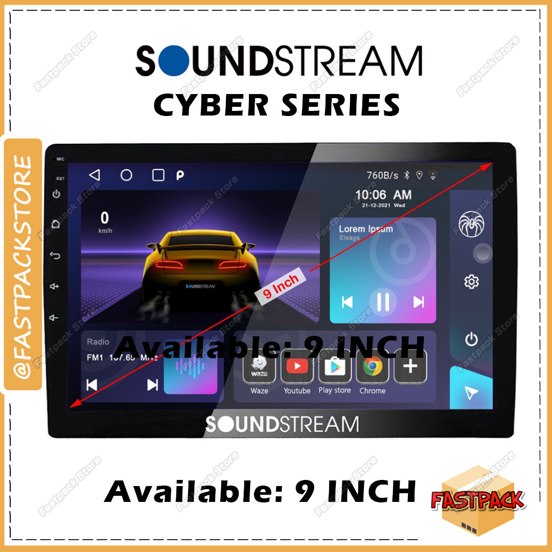 Android Player SOUNDSTREAM CYBER Android 12 Kereta Car Big Screen ...