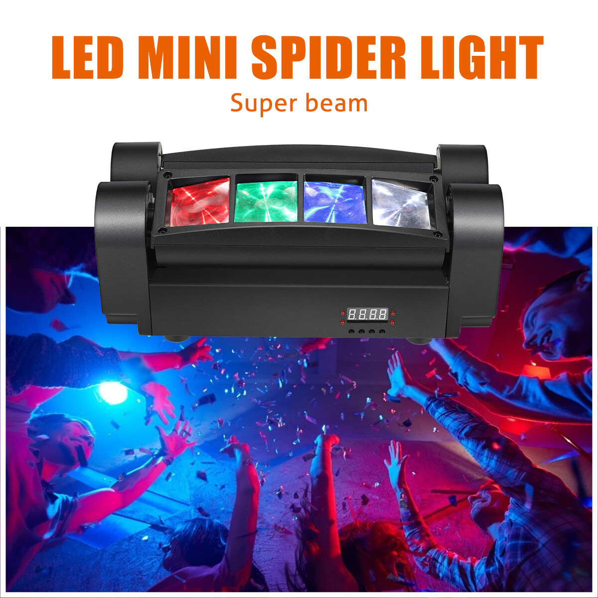 【100% Original+Shipping in 24 Hours】Mini Spider Moving Head Stage Light ...