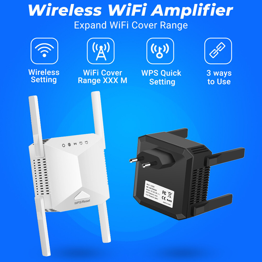 Lanhy【ราคาพิเศษในเวลาจำกัด】รีเลย์ Wifi ตัวขยายสัญญาณตัวขยายสัญญาณ1200ม. Eu/us/uk ระเบียบ5G เราเต ...