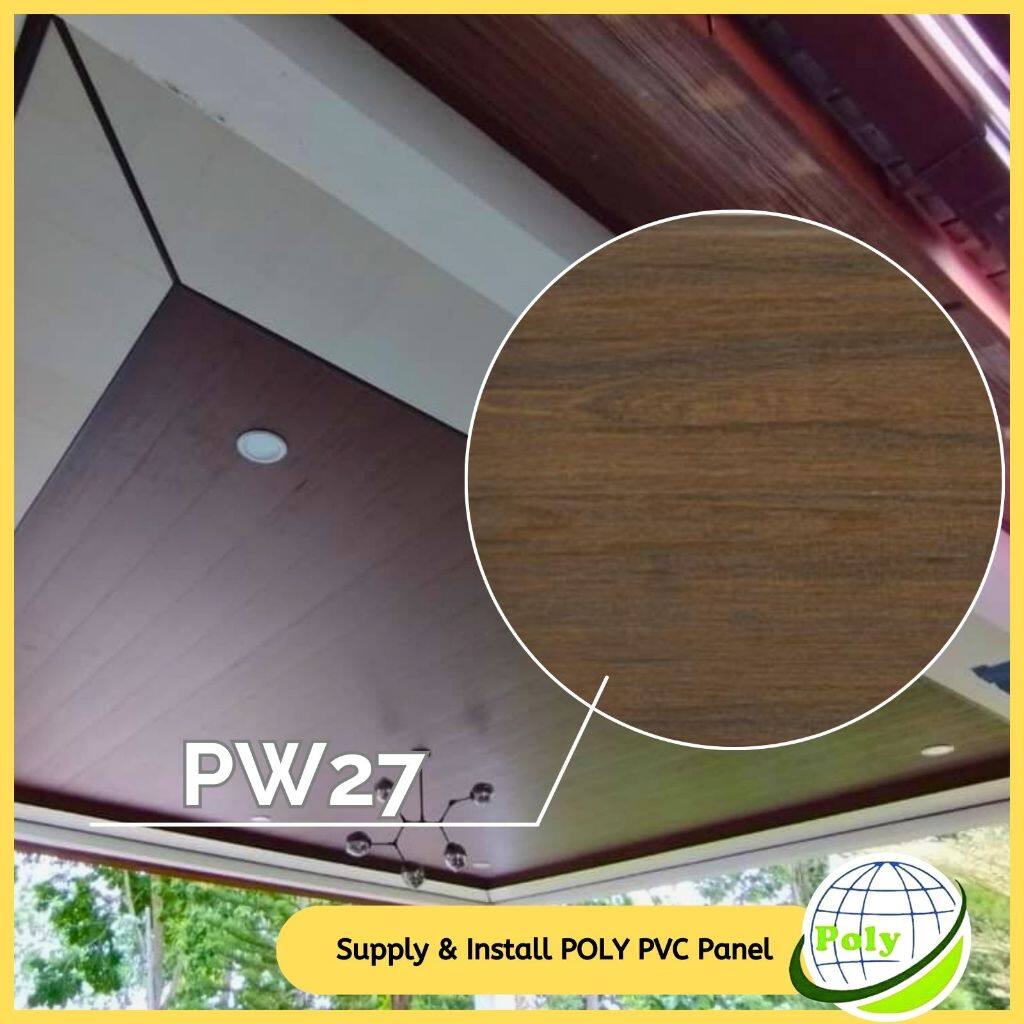 PVC Panel 6 FT Poly Ceiling & Wall Panel with Waterproof 30cm x 8mm PVC ...