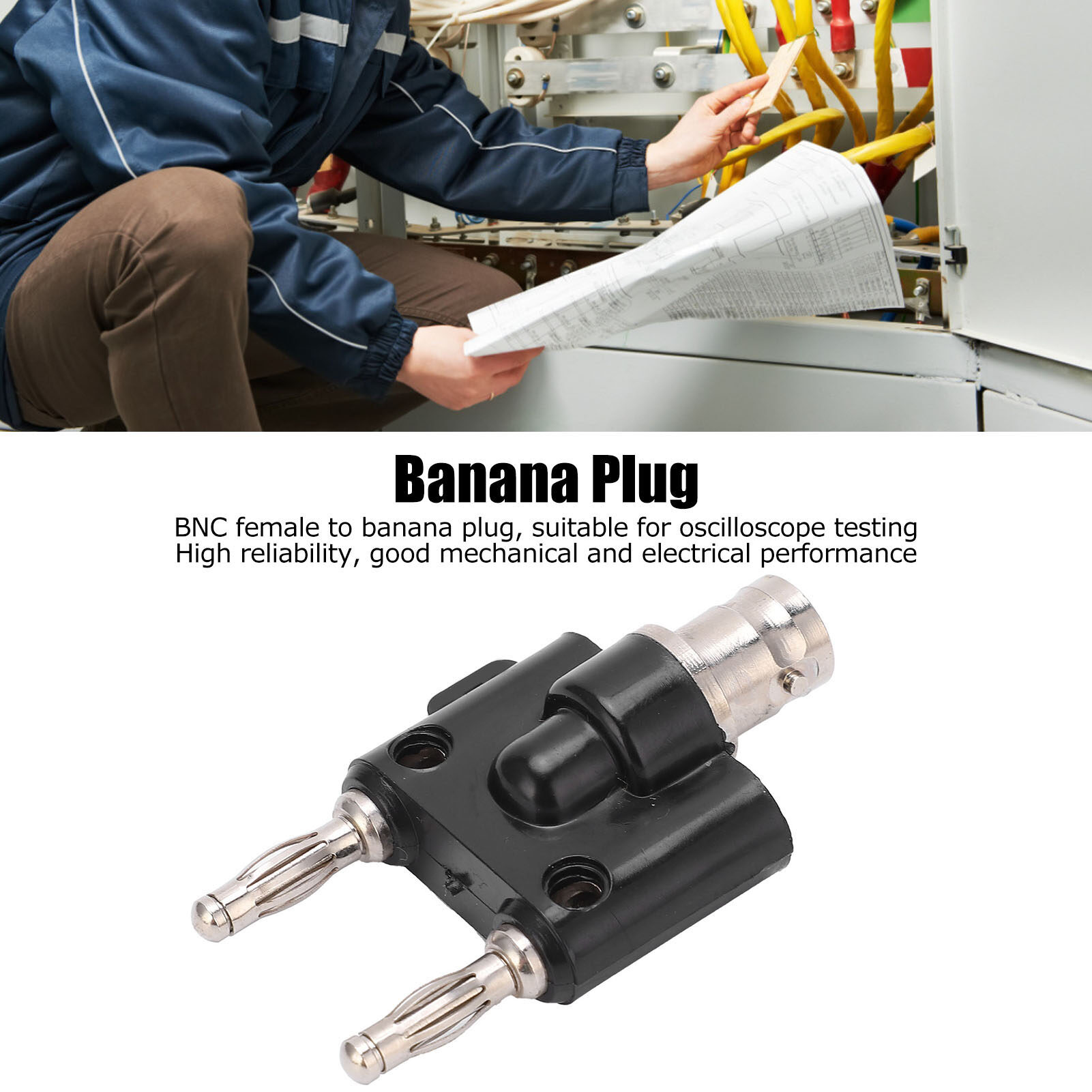 【Lfinger】Oscilloscope Fittings 20Mm/0.8in BNC Female To Banana Plug ...