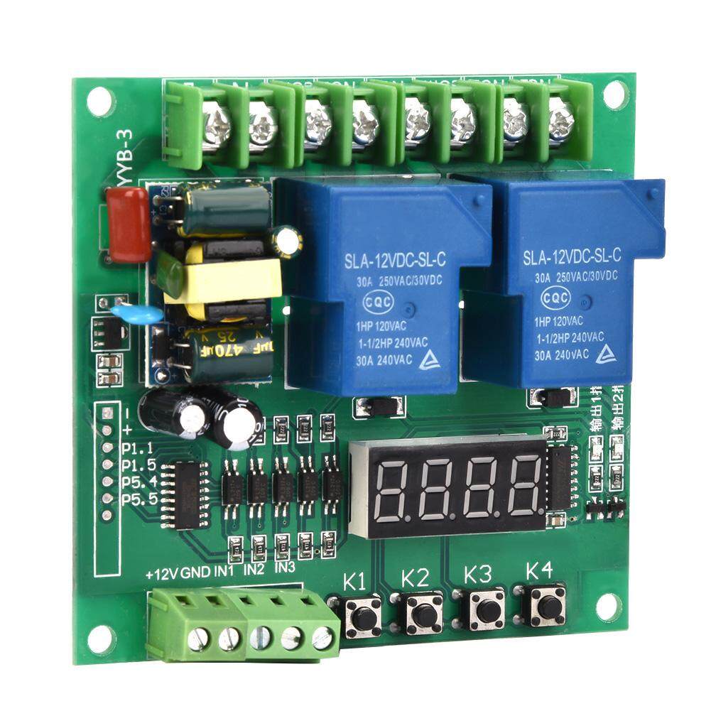 220V Motor Forward / Reverse Control Board Two Relay Delay Timing Cycle Module - MixASale