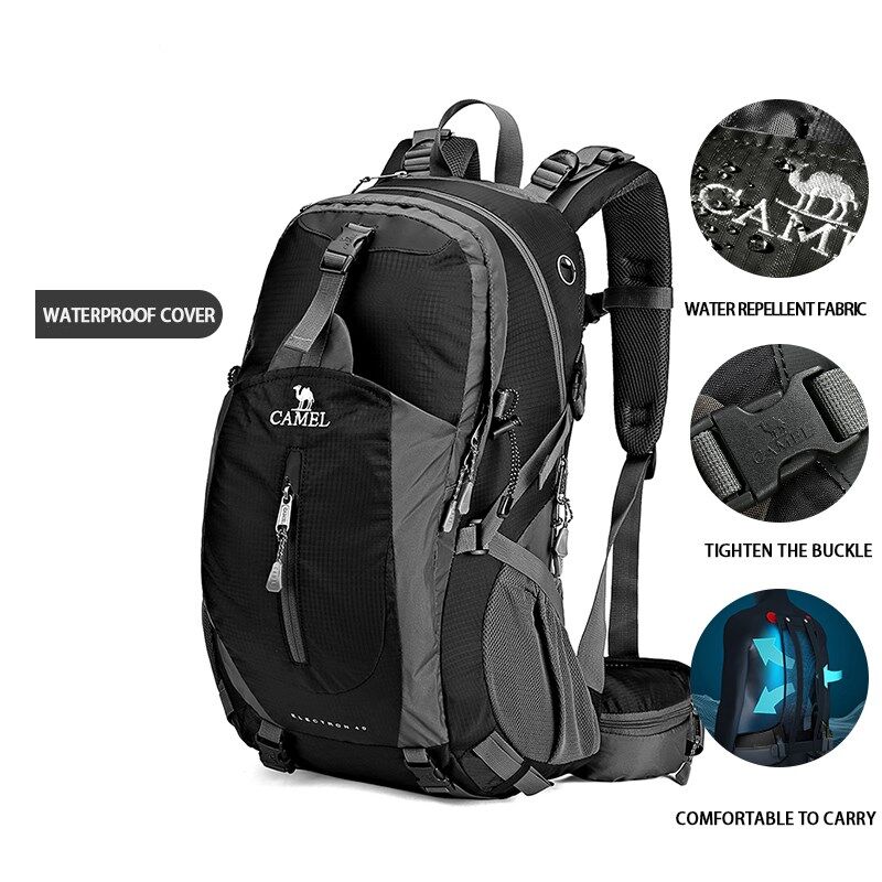 CAMEL CROWN 40L Outdoor Waterproof Lovers Hiking Backpack Multifunctional Trekking Pack Camping ...