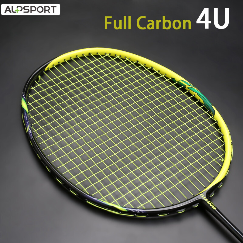 ALP F7 Full Carbon Fiber Strung Badminton Racket Ultralight 4U 82g ...