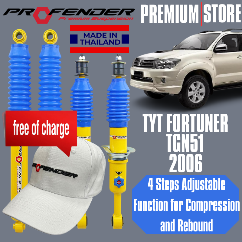 Profender 4 Step Adjustable Shock Absorber - Toyota Fortuner TGN51 2006 ...