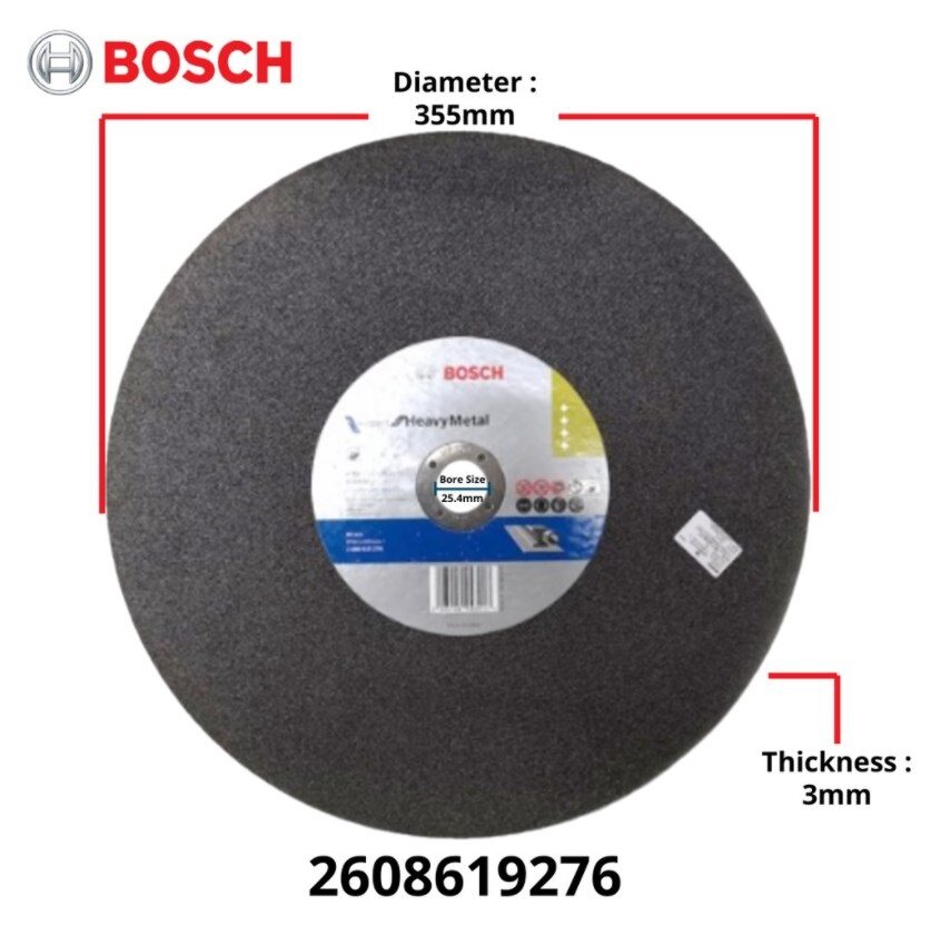 BOSCH 14" Inch Metal Cutting Disc Economy Speed Netting[355 x 3 x 25 ...