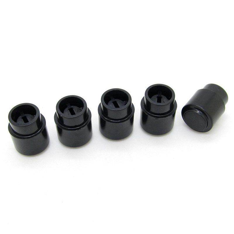 Guitar Toggle Switch Cap Tip Push On Top Hat Round Black Parts Pack Of ...