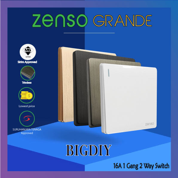 [SIRIM APPROVED] ZENSO Switch Grande White / Hairline Black / Galaxy ...