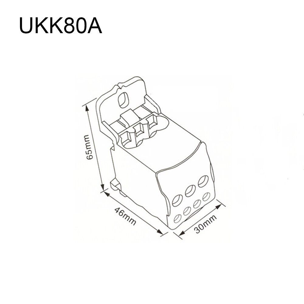 1Pcs UKK80A Terminal Block 1หลาย Out Din Rail กล่องกระจาย Universal ขั้วต่อสายไฟฟ้า - FangKe ...