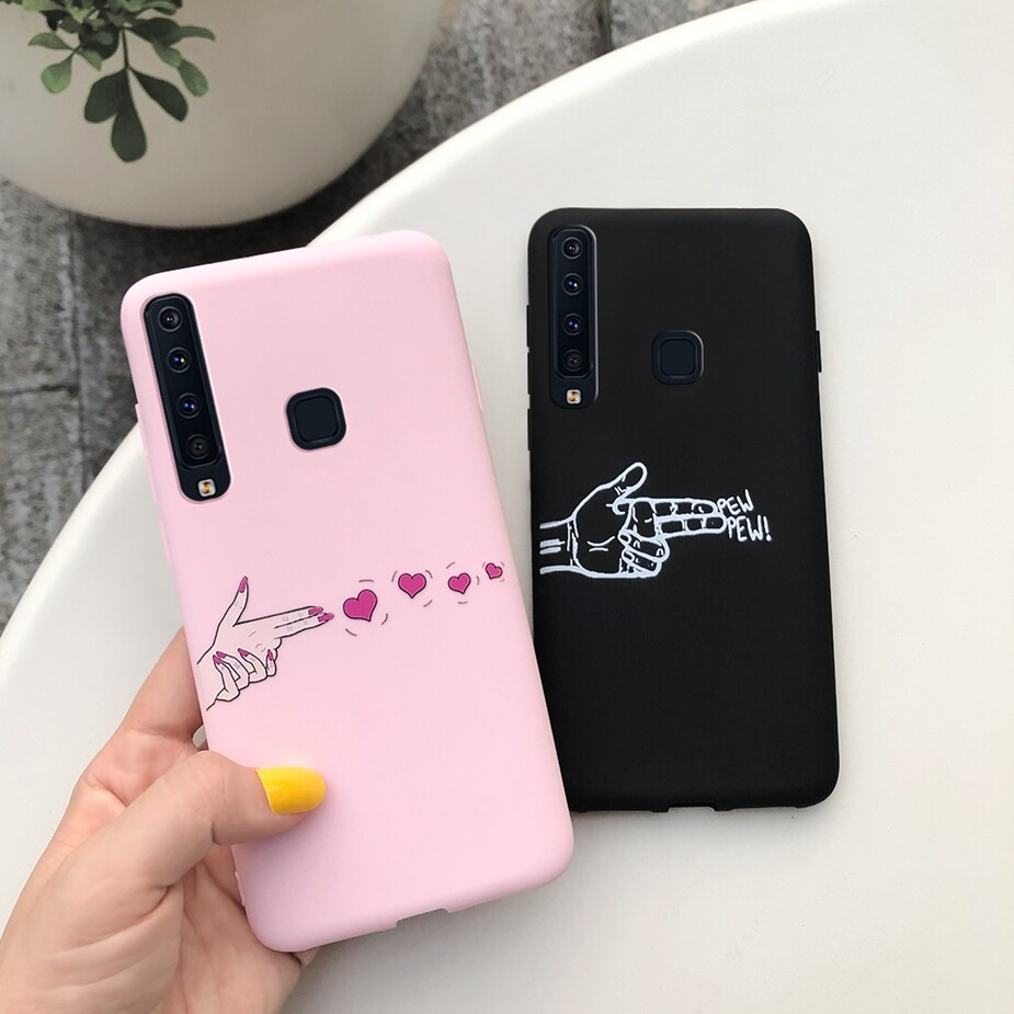 สำหรับSamsung Galaxy A9 2018 กรณีSM-A920F A920 ซอฟท์ซิลิโคนน่ารักทาสีปก ...