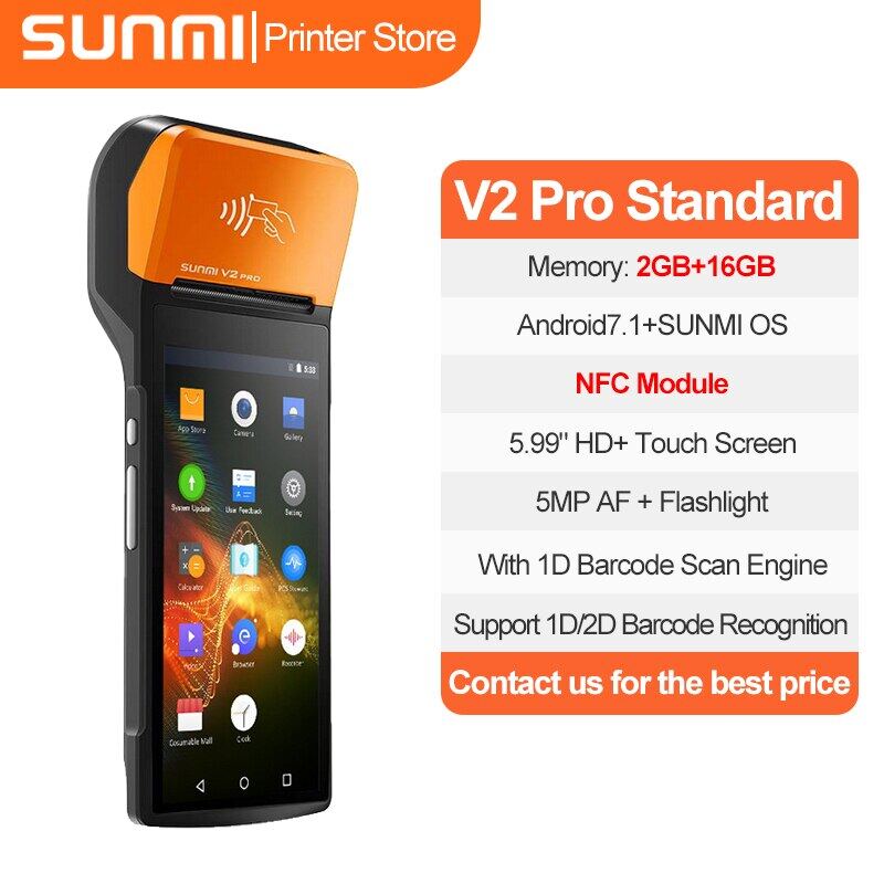 SUNMI V2 Pro Smart Handheld Terminal POS PDA 4G Android Portable Mobile ...