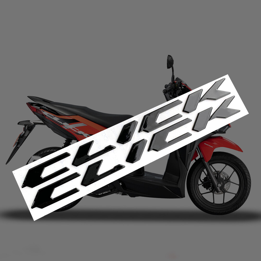 4 PCS/SET 3D Soft Glue Logo Motorcycle Emblem For Honda Click 125i 150i ...