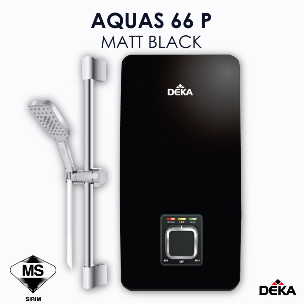 (Sirim) Deka Instant Water Heater AQUAS 66 P with Pump Hot Cool Shower ...