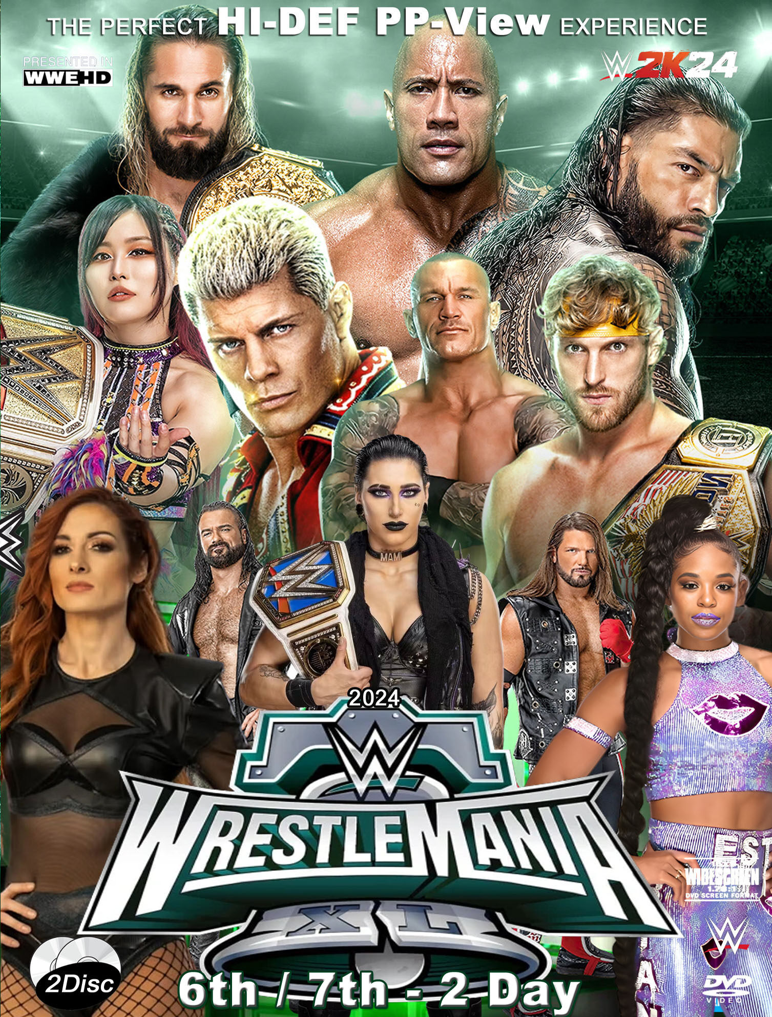 DVD WWE WrestleMania XL 2024 (2Disc) - w3067 | Lazada