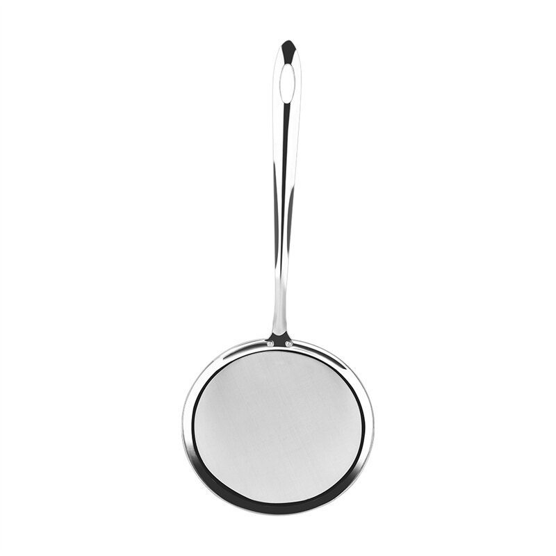 Long Handle Stainless Steel Fine Mesh Strainer Spoon /Stainless Steel ...