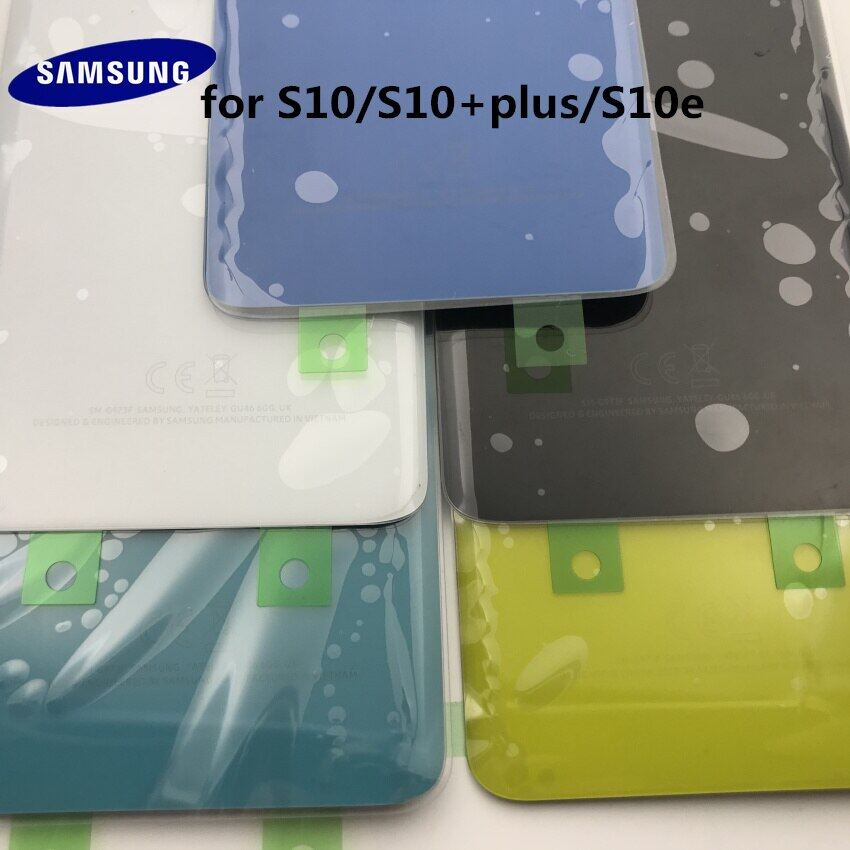 ของแท้เหมาะสำหรับ Samsung Galaxy S10 + Plus G970 G975 S10e G973ฝาหลัง ...
