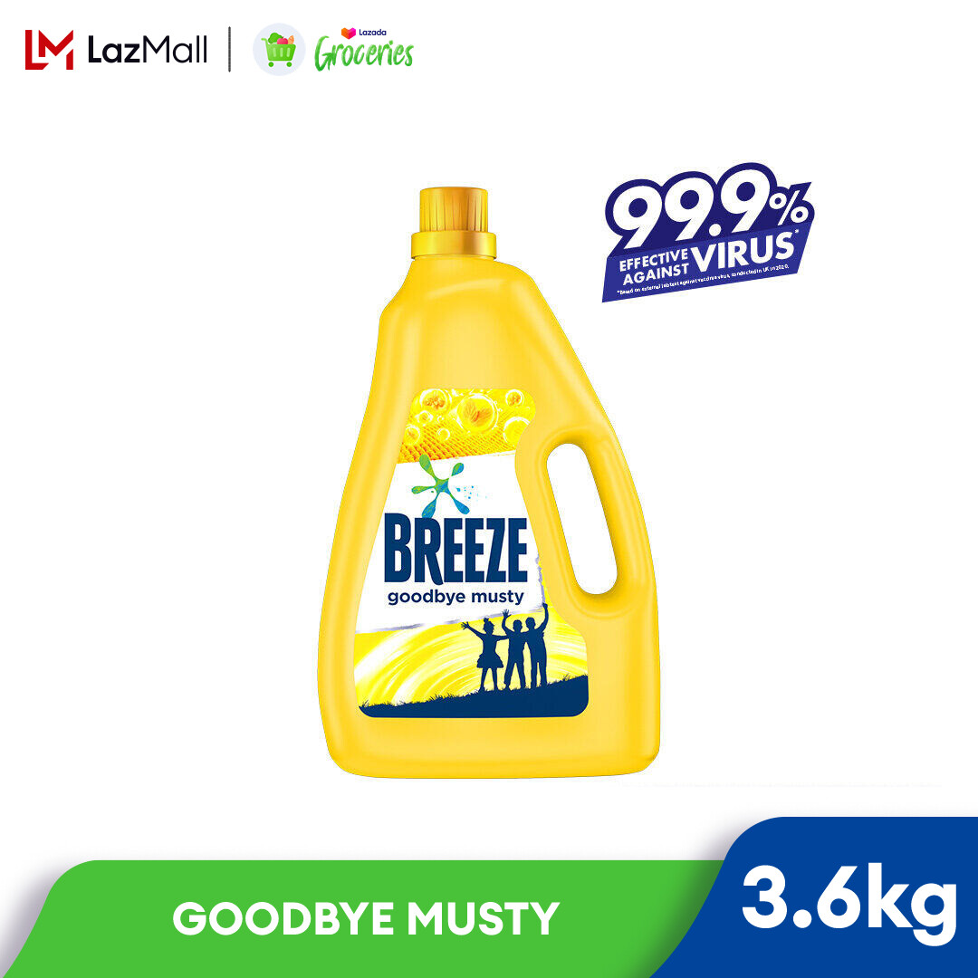 Breeze Detergent Liquid Indoor Drying Goodbye Musty 3.6kg | Lazada