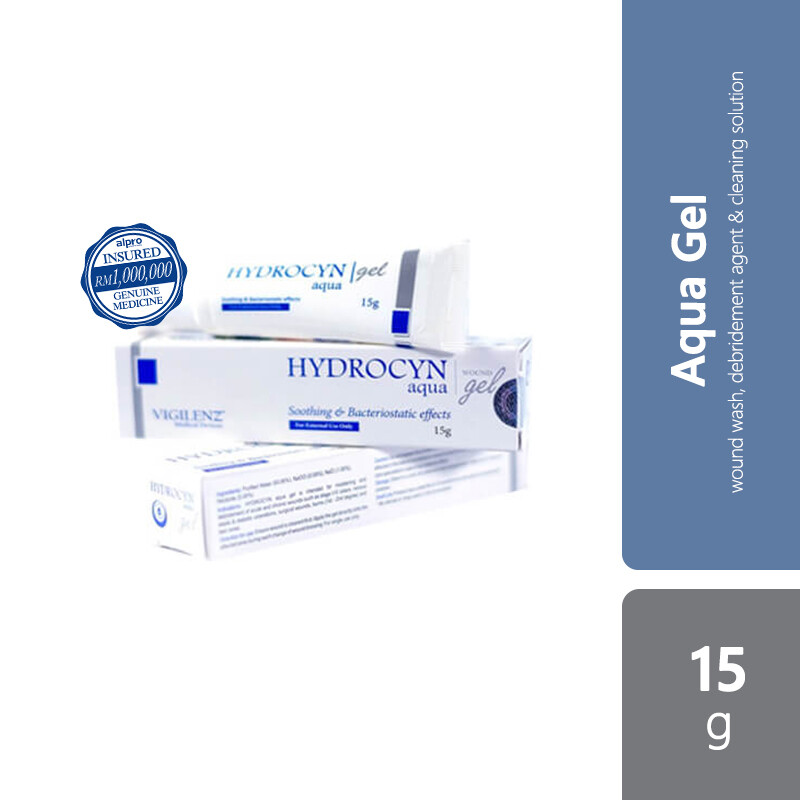Alpro Pharmacy Vigilenz Hydrocyn Aqua Wound Gel 15g | Wound Wash | Lazada
