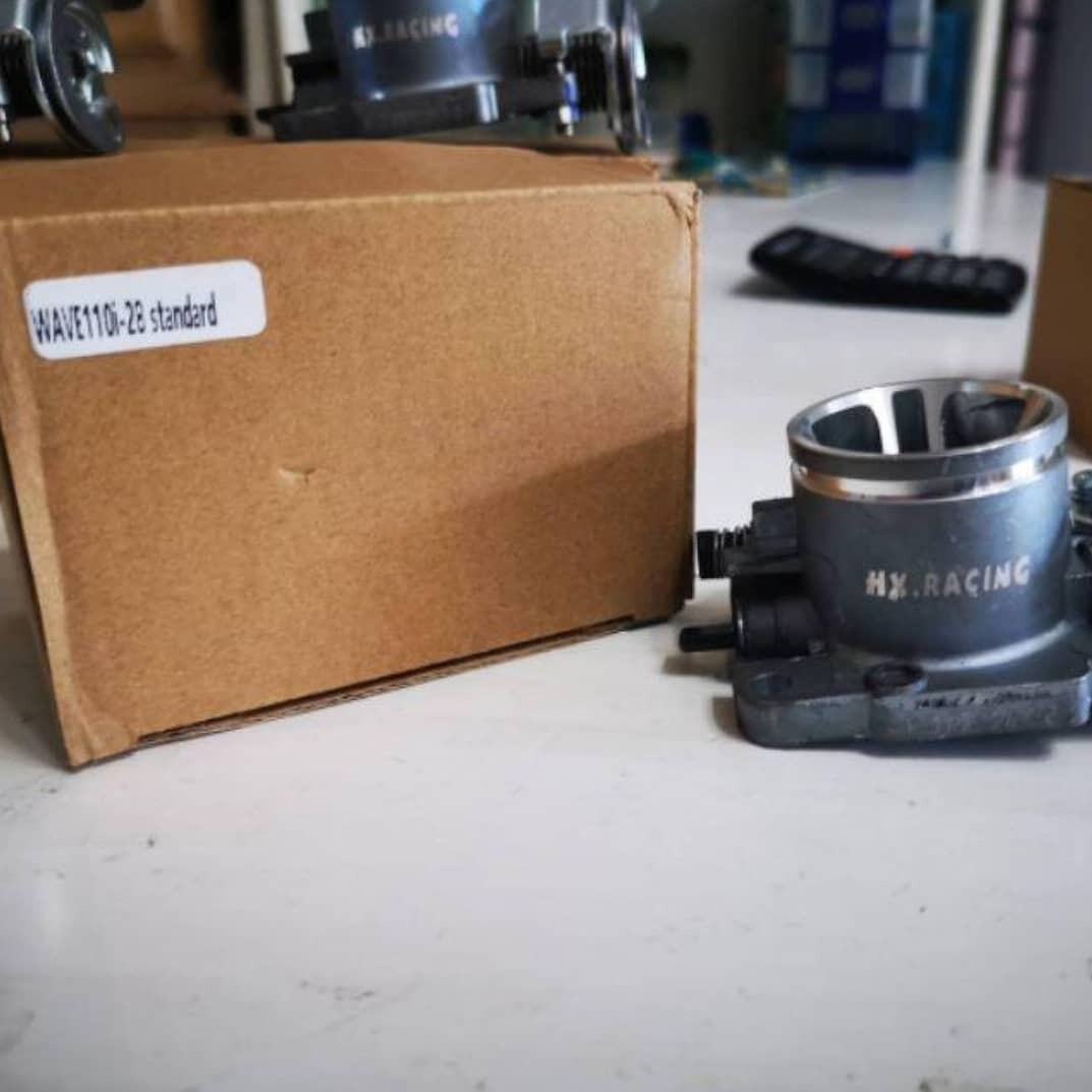 Throttle Body HX RACING Ex5 Dream110Fi/Wave125i Std 28/30mm with Inkate ...