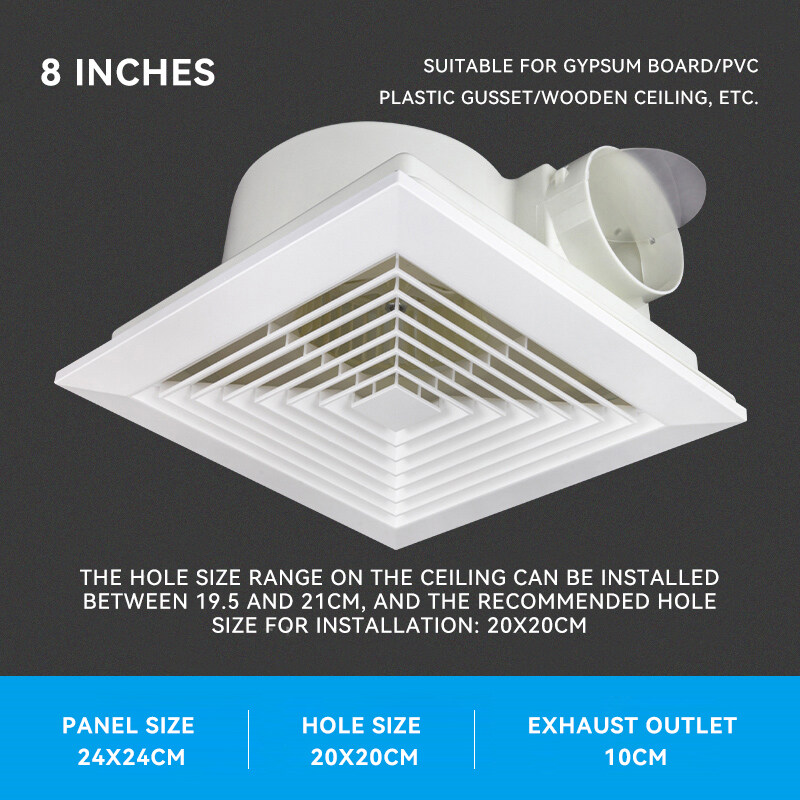 Exhaust Fan Ventilation fan Silent Large Suction Louver Ventilation ...