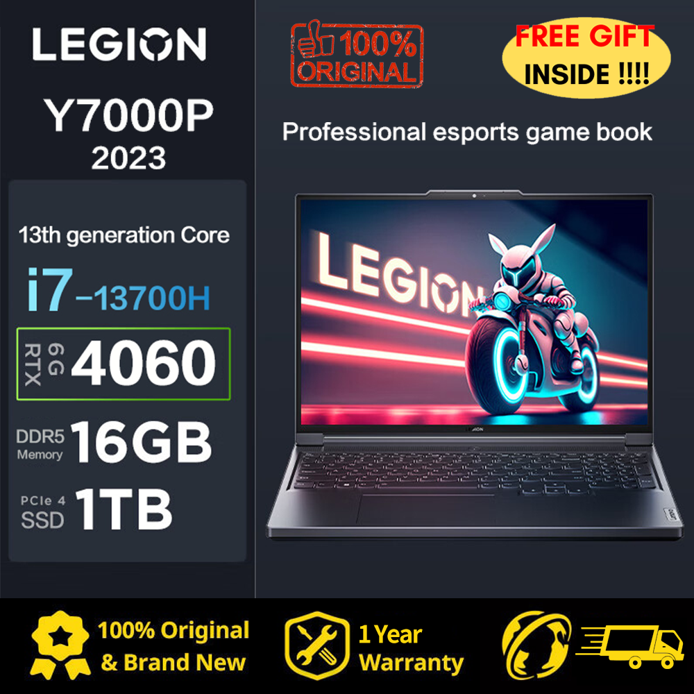 【1 Year Warranty】Lenovo Legion Y7000P 2023 Gaming Laptop Intel i7 ...