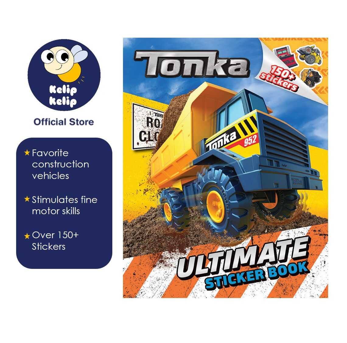 Tonka Ultimate Sticker Book with Construction Trucks Colouring ...