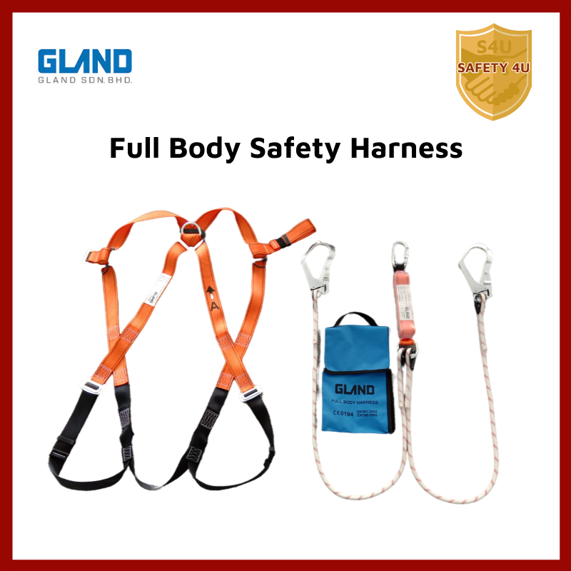 Gland SIRIM Approved Full Body Safety Harness - Built-in Twin Lanyard ...