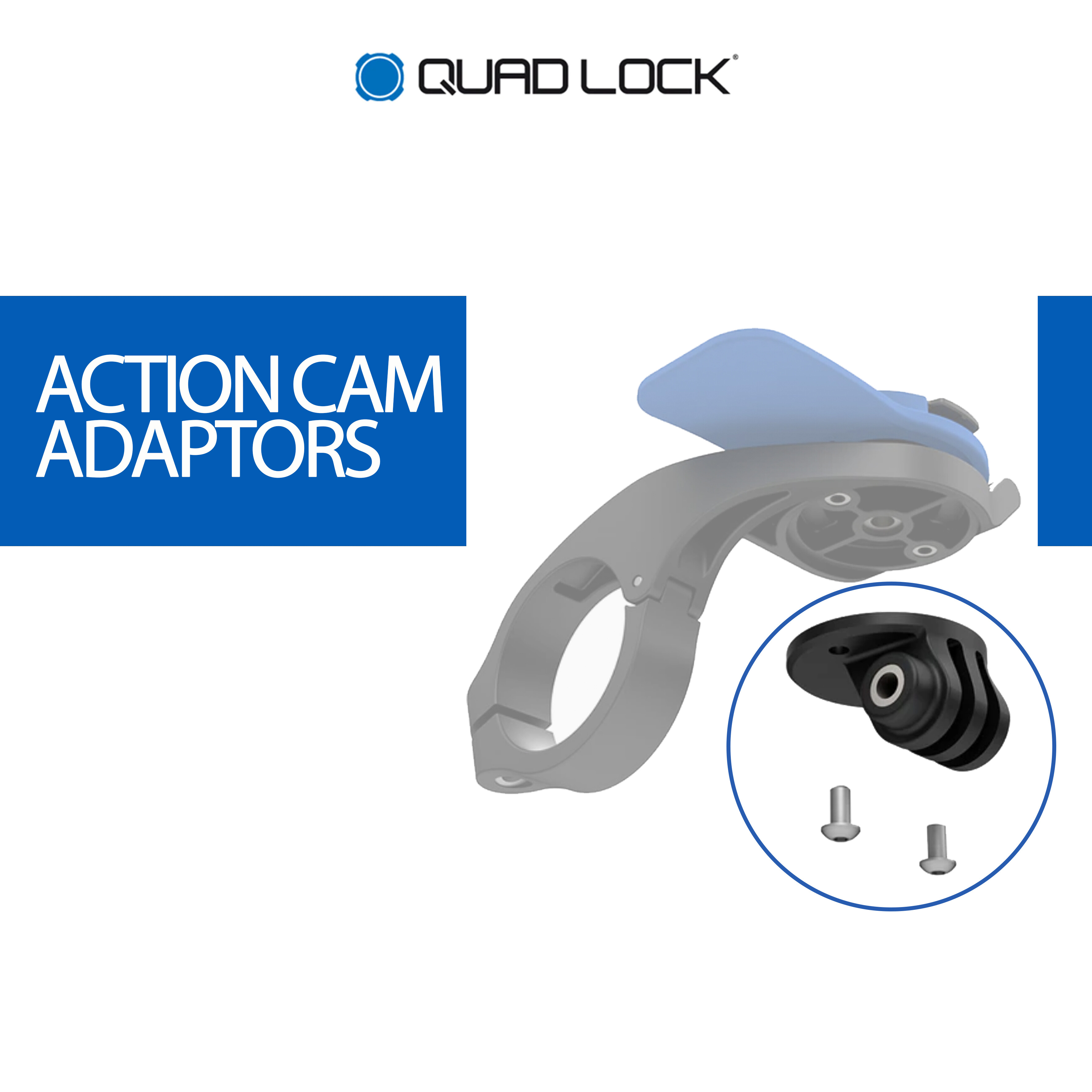 [QUAD LOCK] OUT FRONT MOUNT V2 & ACTION CAMERA ADAPTER PHONE HOLDER ...