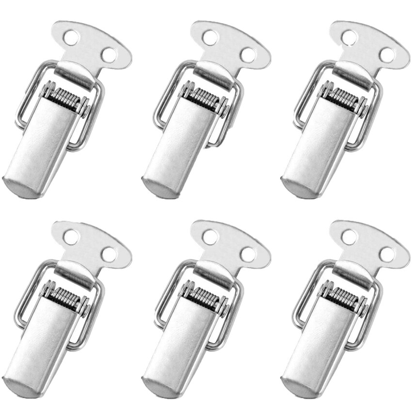 6x Set Stainless Steel Tension Lock Cap Lock Cabinet Boxes Spring ...