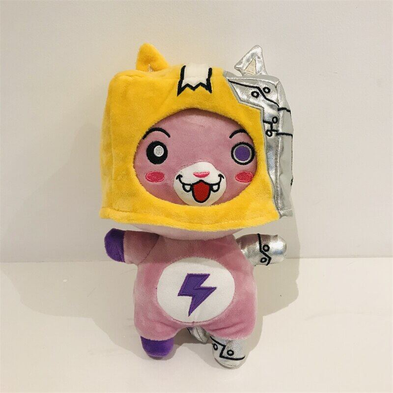 Lankybox Cyborg LED การ์ตูนผ้ากำมะหยี่ของเล่นนุ่มนิ่มหุ่นยนต์ Lankybot ...