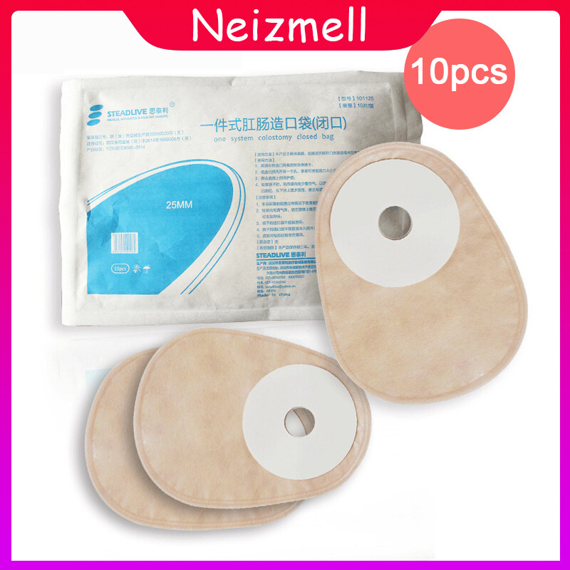 10pcs Disposable Colostomy Bag High- Quality Ostomy Pocket One-piece ...