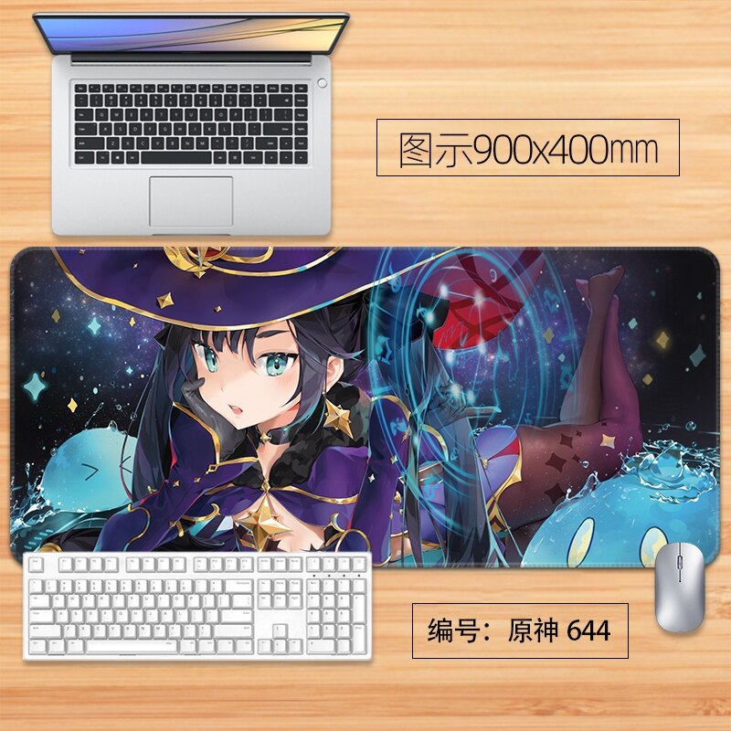 Shen He Albedo Shenhe Eula Genshin Impact mouse pad table mat Ganyu two ...