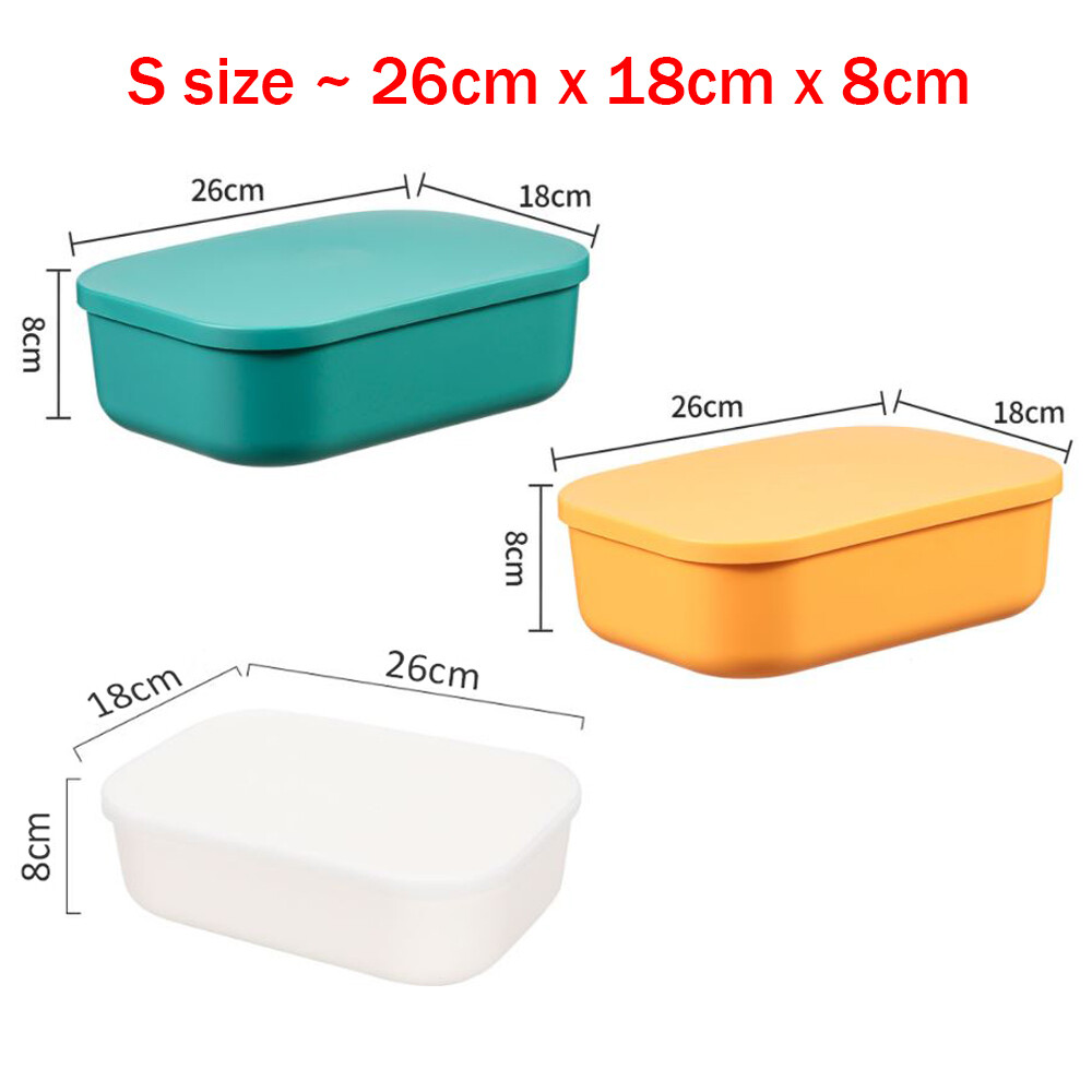 🌟READY STOCK🌟Cover Stackable Colorful Modern Home Storage Organizers ...