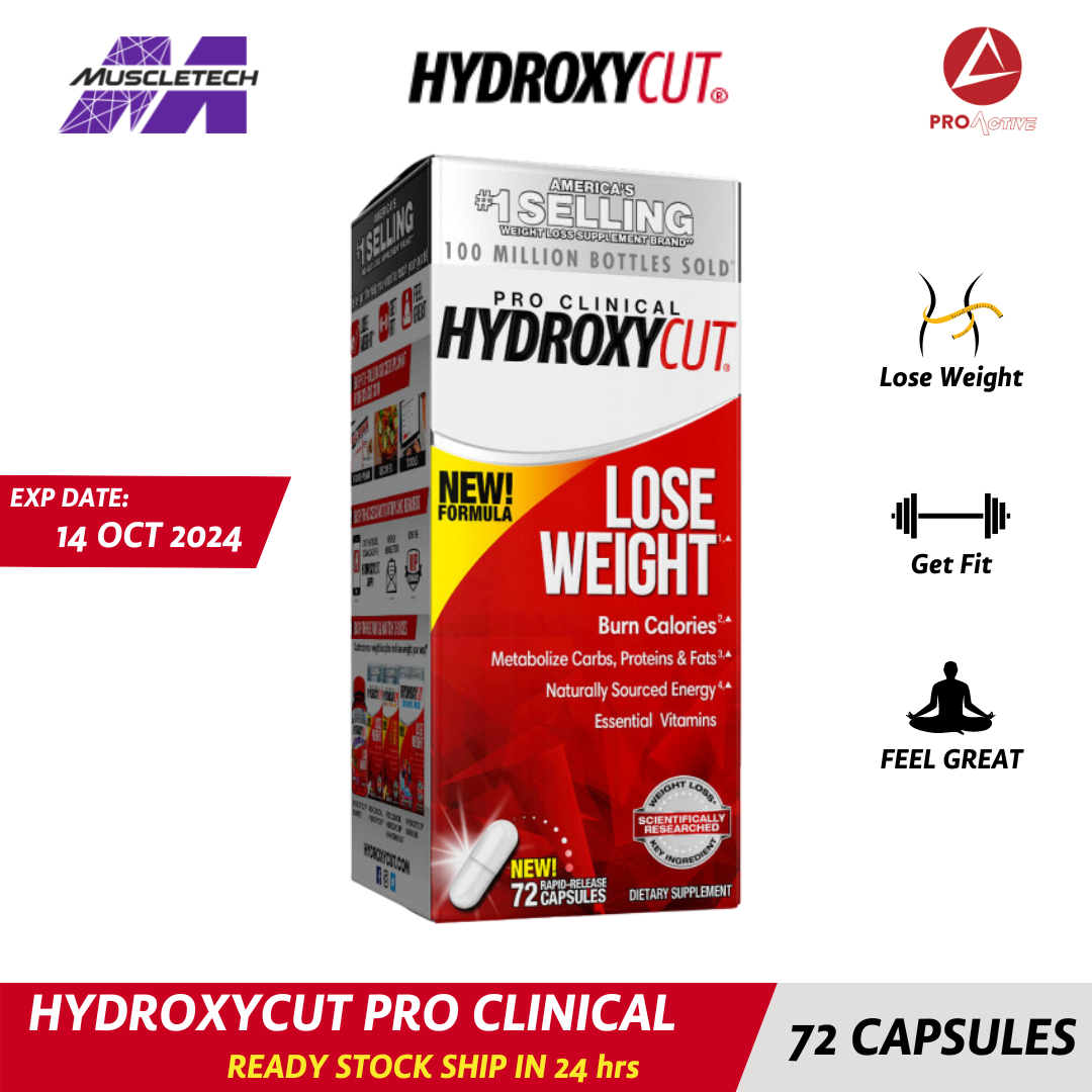 Ready Stock MUSCLETECH Hydroxycut, Pro Clinical Hydroxycut Lose Weight ...