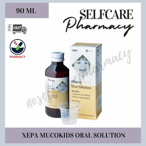 XEPA MUCOKIDS ORAL SOLUTION SYRUP CARBOCISTEINE (Ubat Batuk dan Cair ...