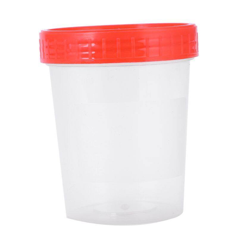 10 pieces urine cup 120 ml + screw cap urine sample cup urine cup ...
