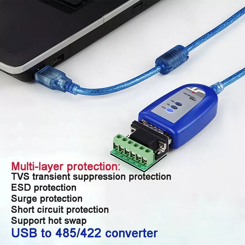 USB ถึง485 422 Serial Cable RS485เกรดอุตสาหกรรมเป็นตัวแปลงการสื่อสาร ...